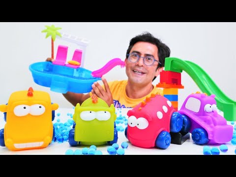 Oyuncak arabalar ile 25 min derleme. Nail Baba Şimşek McQueen için havuz keyfi hazırlıyor