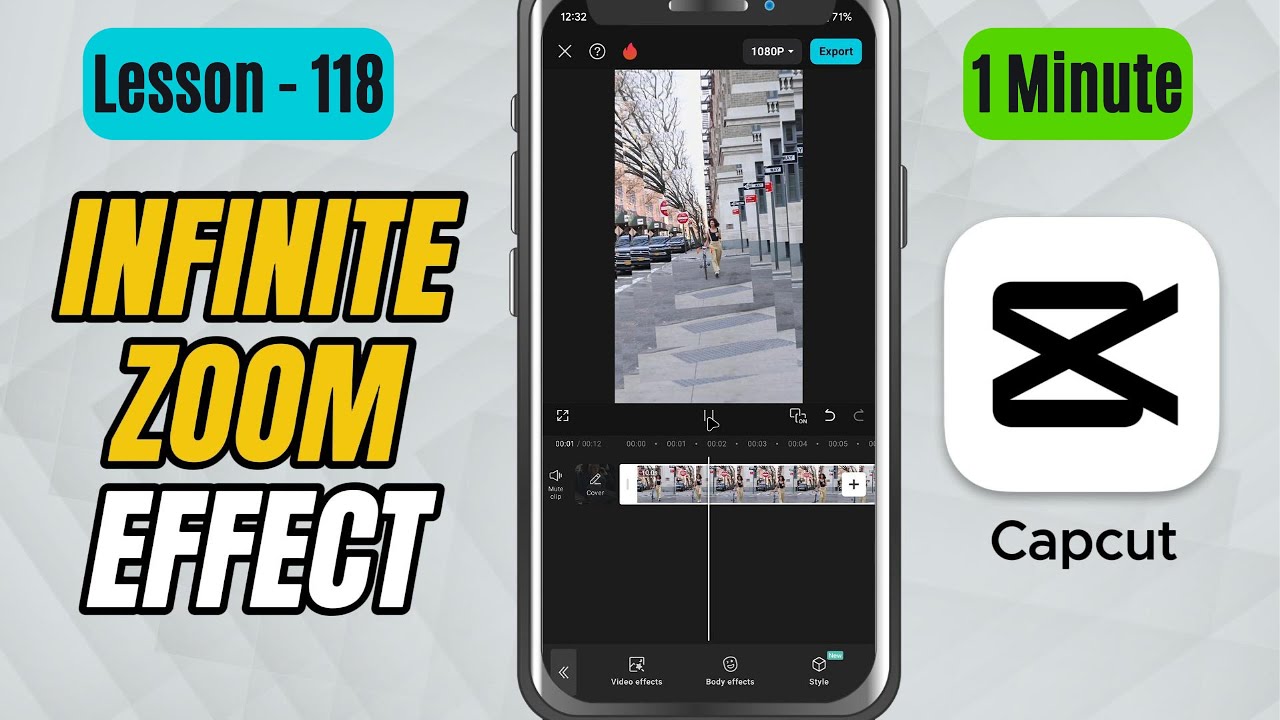 How to Add Infinite Zoom Effect in CapCut Mobile - Lesson 118 CapCut ...
