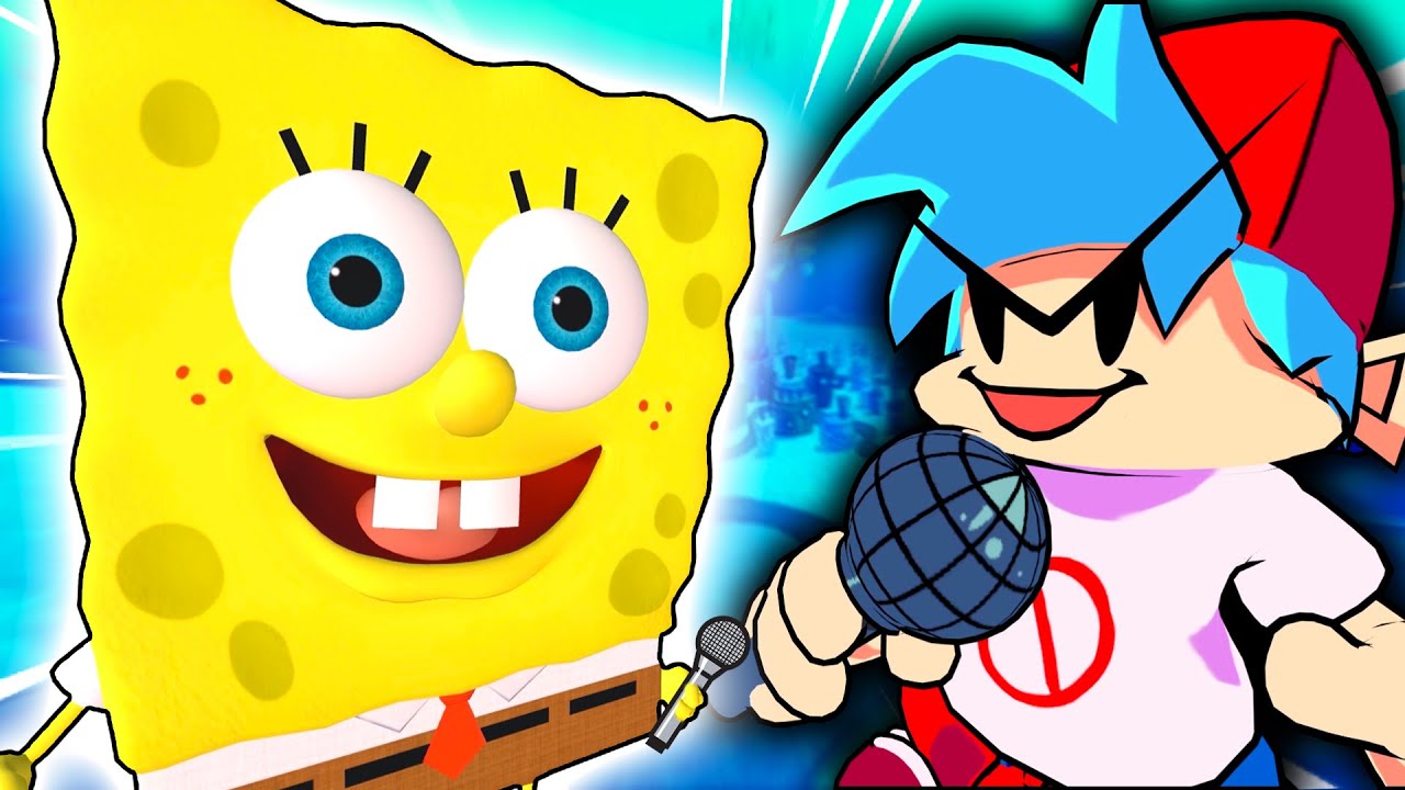 Spongebob, Patrick & Squidward V.S Boyfriend in Friday Night Funkin' VR ...