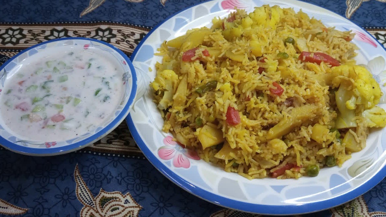 Mix vegetables pulao recipe | Pulao recipe by loving food - YouTube