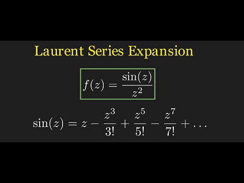 Complex Analysis: Finding the Laurent Series step-by-step - YouTube