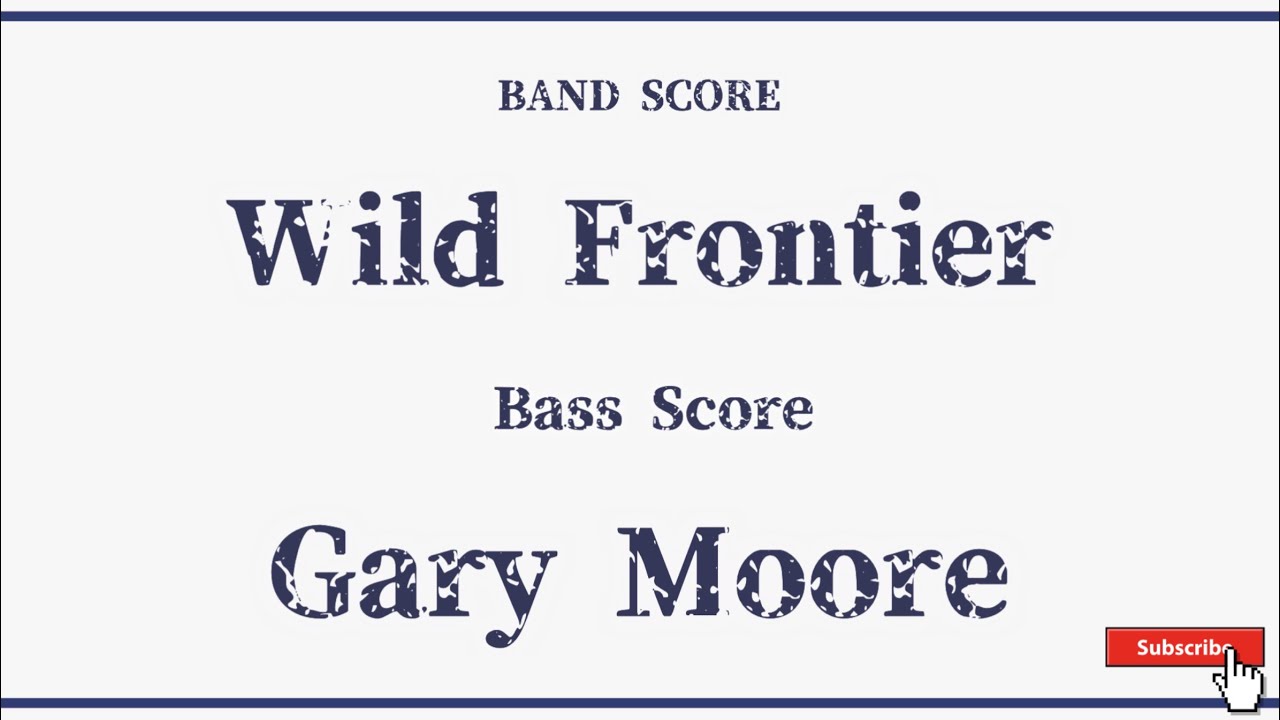 【Gary Moore】Band Score『Wild Frontier』Bass Tab！ - YouTube