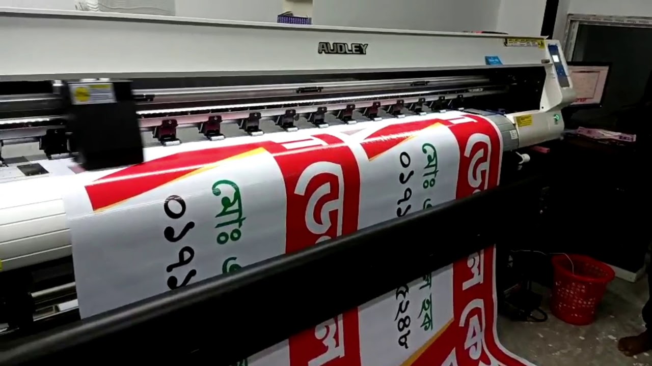 Audley Eco solvent Digital printing machine with xp600 single head ...