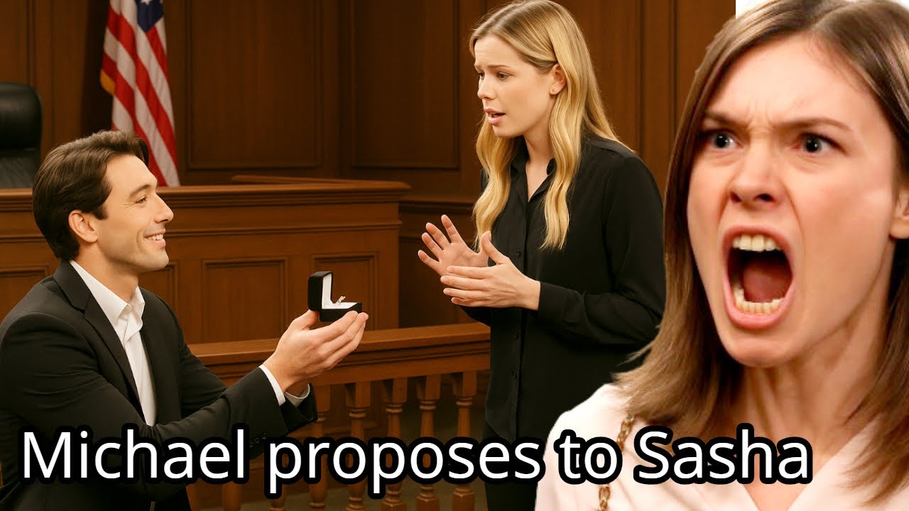 Michael proposes to Sasha in court, Willow is angry General Hospital ...