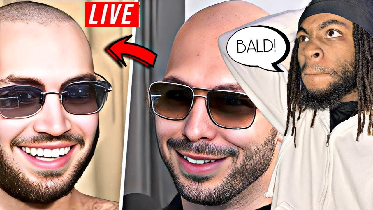Adin Ross Shaves His Head BALD For Andrew Tate! - YouTube