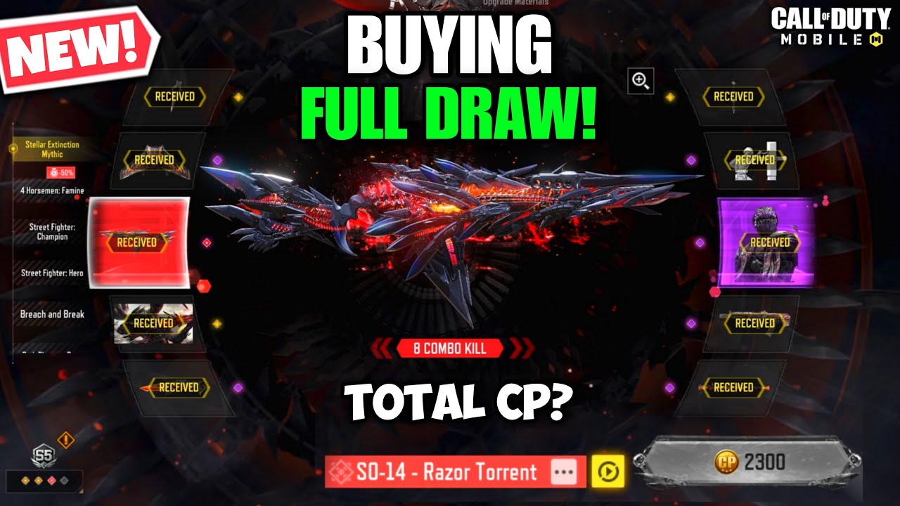 Mythic SO-14 Razor Torrent Full Draw COD Mobile | Stellar Extinction ...