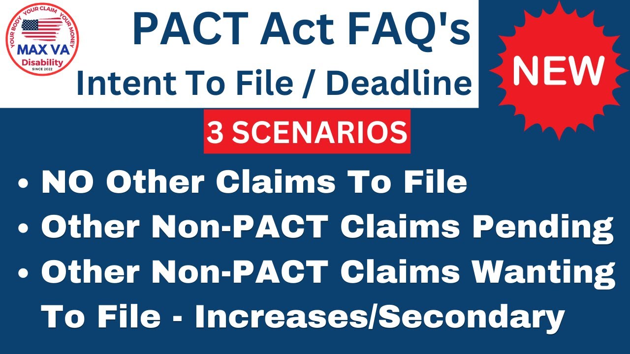 VA PACT Act UPDATE Frequently Asked Questions - Intent to File PACT Act ...