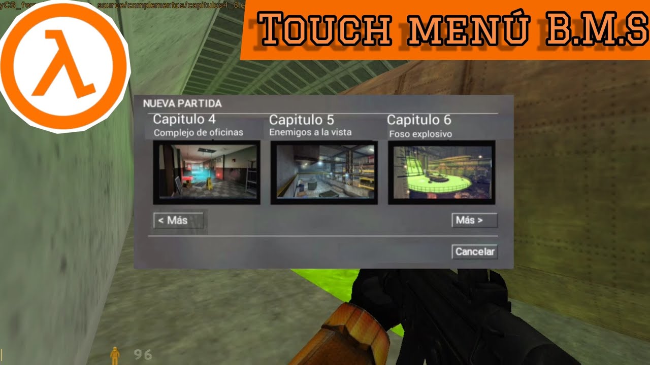 Half-Life 1 /test mod menú black mesa source - YouTube