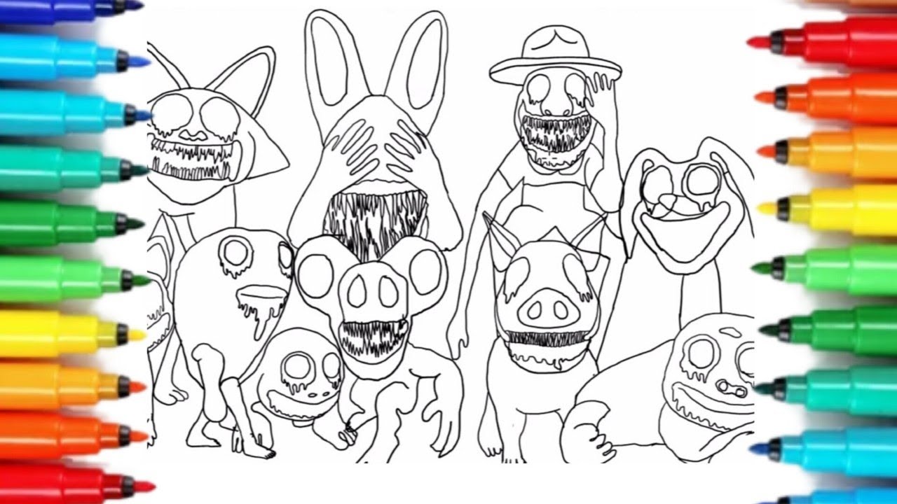Zoonomaly Coloring Pages #zoonomaly #zoonomaly2 #coloringpages - YouTube