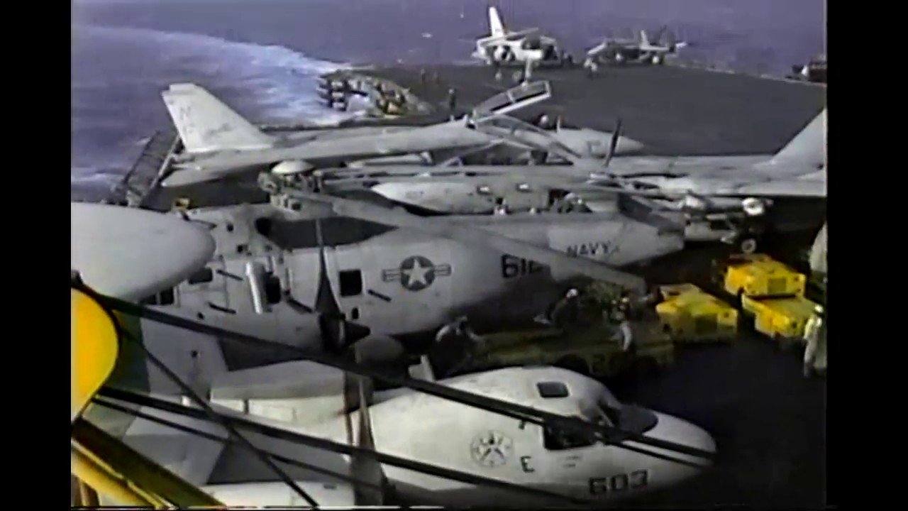 U.S.S. Independence CV 62 Flight Deck Activity 1992 / Southern Watch ...