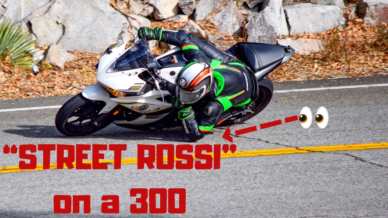 Yamaha R1 chasing “STREET ROSSI” on his Yamaha R3 Angeles Forest ...