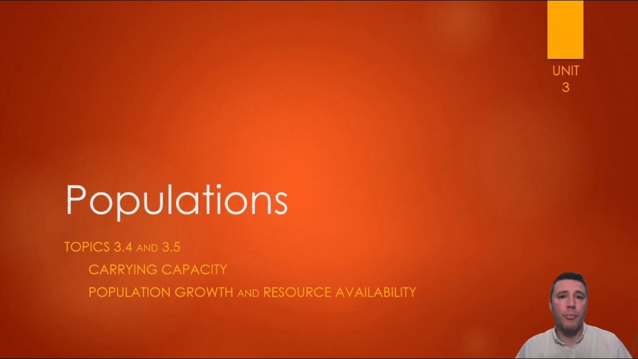 3.4 and 3.5 - Carrying Capacity and Population Growth and Resource ...