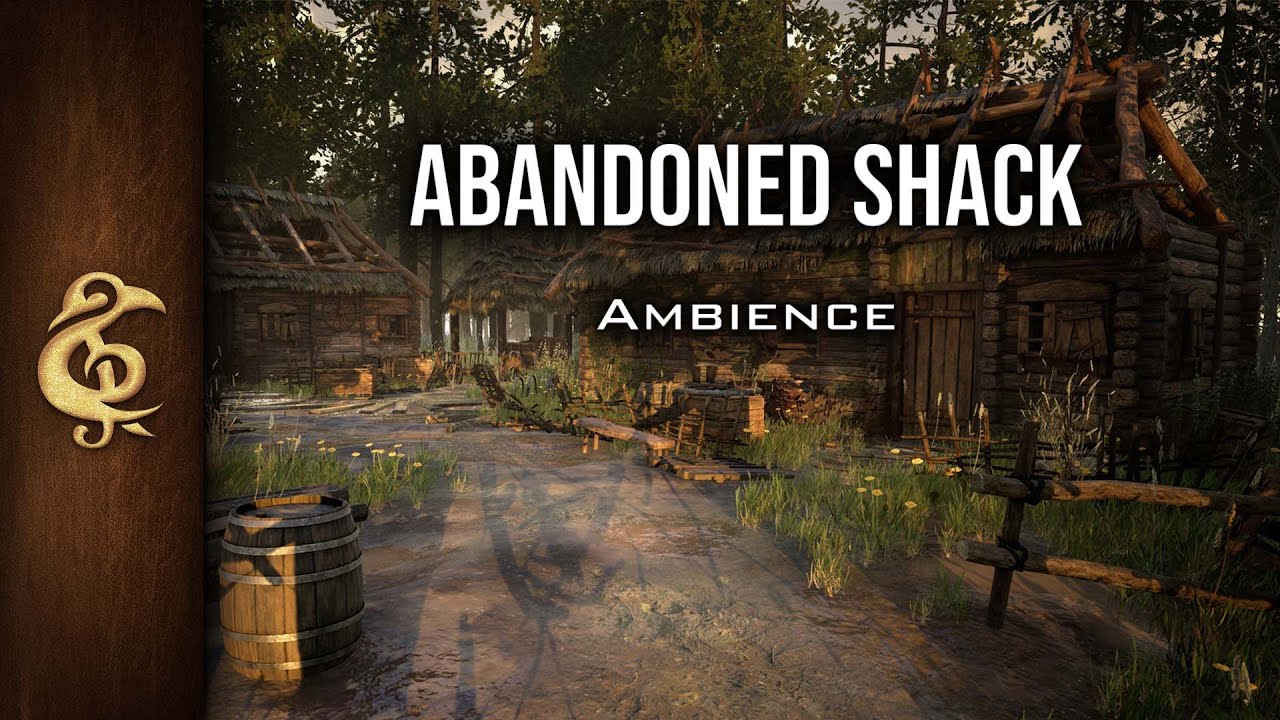 Abandoned Shack | Shelter, Wind, Ambience | 1 Hour #dnd - YouTube