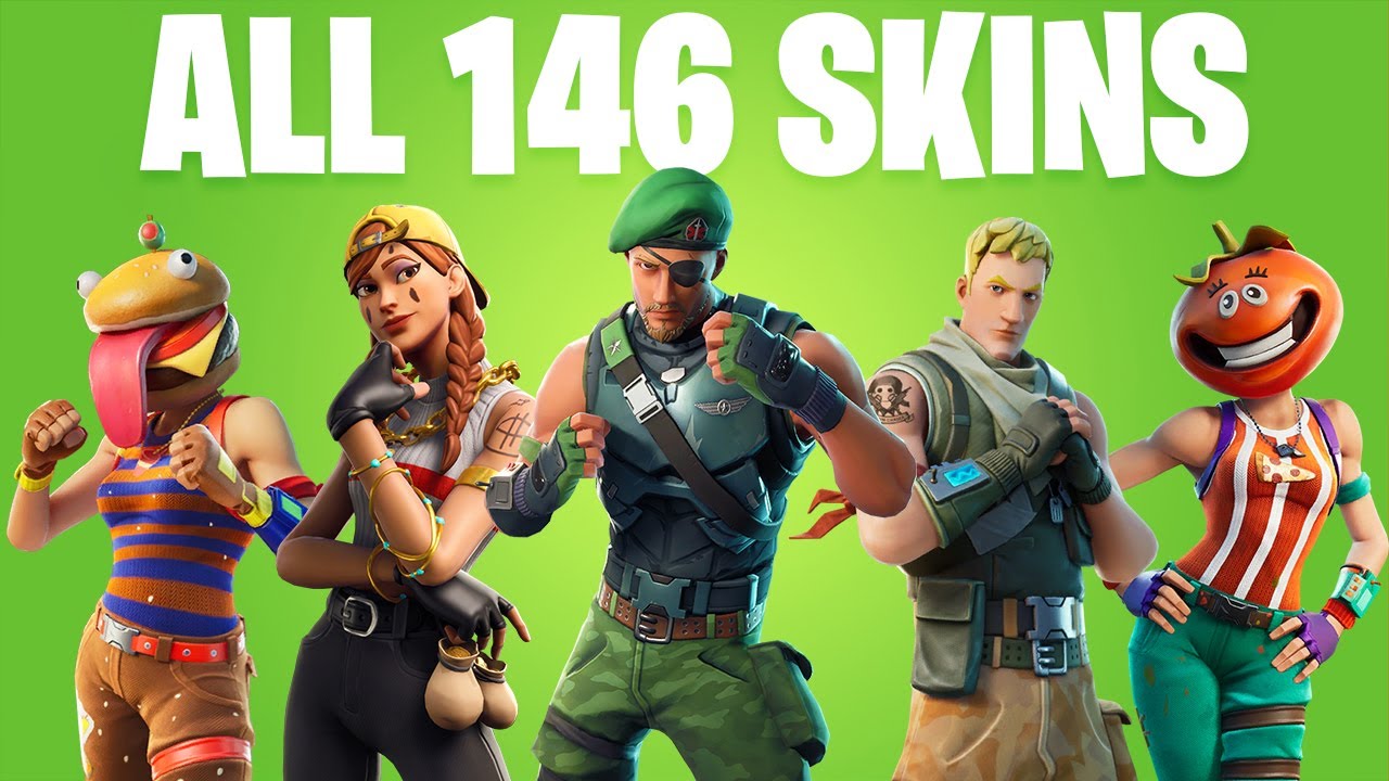 FORTNITE ALL UNCOMMON SKINS (All 15 Season Skins) - YouTube
