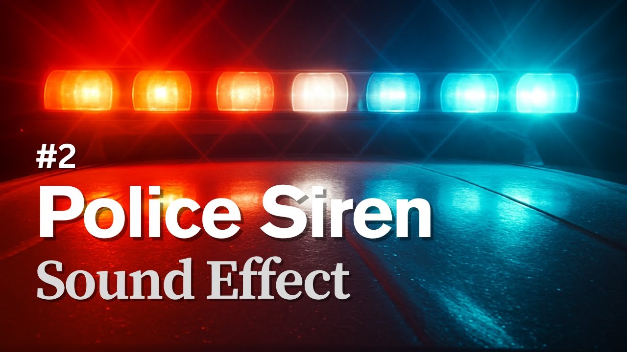 Police Siren Sound Effect 2 | Realistic Emergency SFX - YouTube