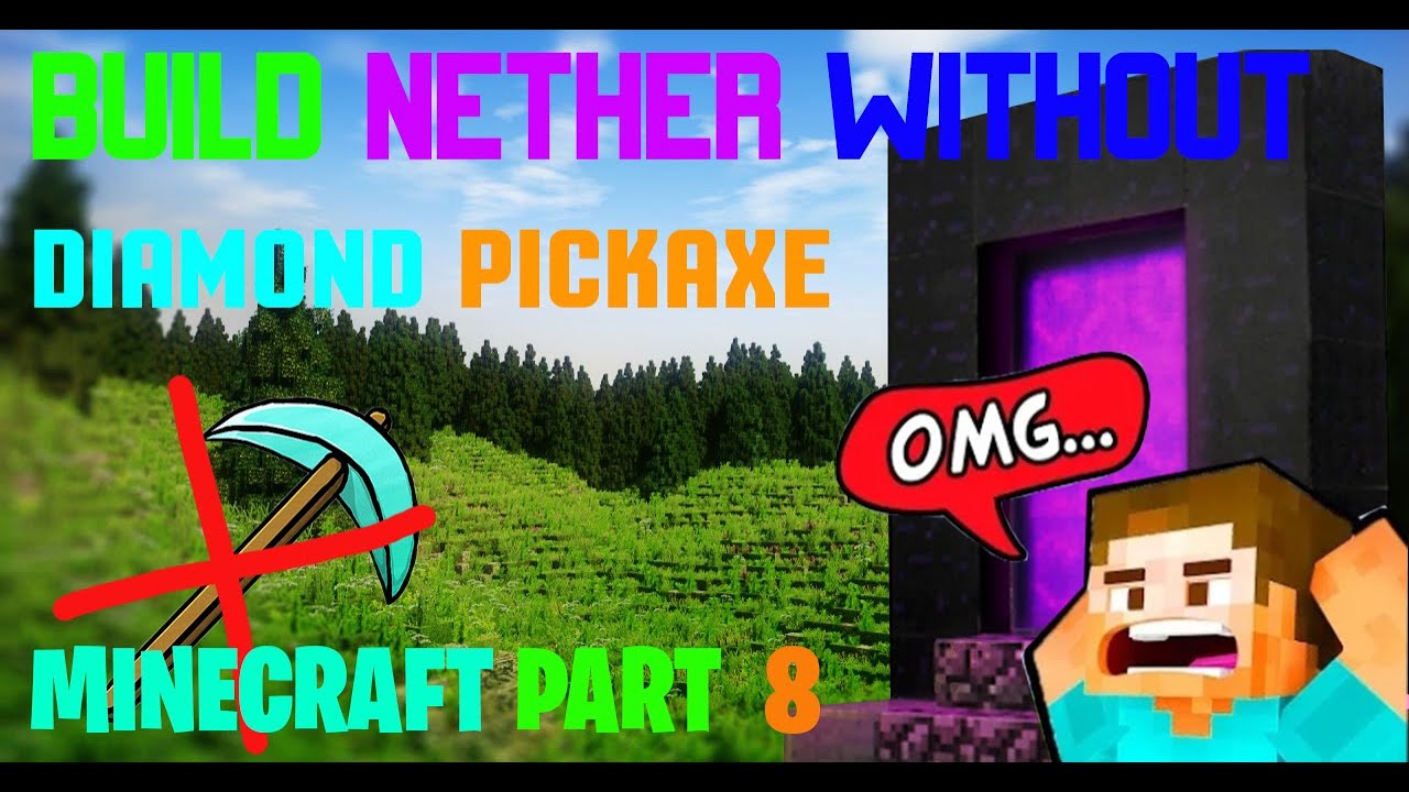 How to make Nether Portal in Minecraft | without diamond pickaxe | PART ...