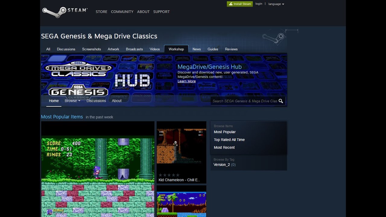 Sega Accepting ROM Hacks in Genesis Hub Steam Workshop - #CUPodcast ...