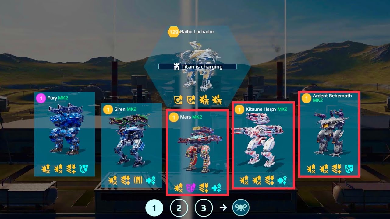 War Robots | Mars, Behemoth, Harpy | WR Gameplay - YouTube