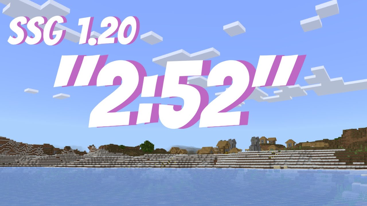 【自己ベスト】マイクラRTA "2分52秒" SSG PC - YouTube
