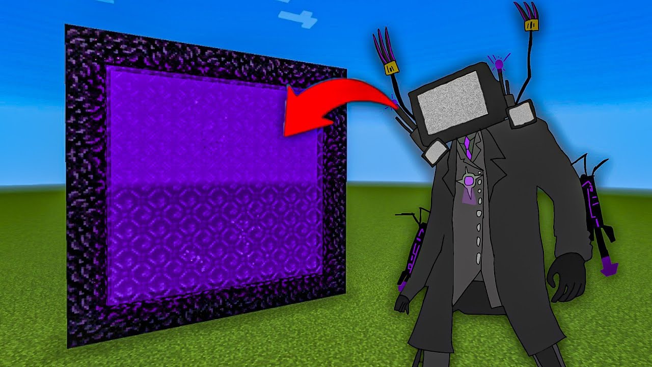 How to Make A Portal To The Titan Tv Man Dimension in Minecraft! - YouTube