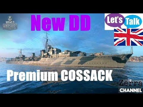 NEW !! TIER VII PREMIUM BRITISH DESTROYER COSSACK - YouTube