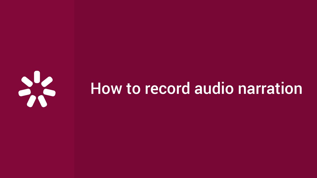 How to Record Audio Narration - YouTube
