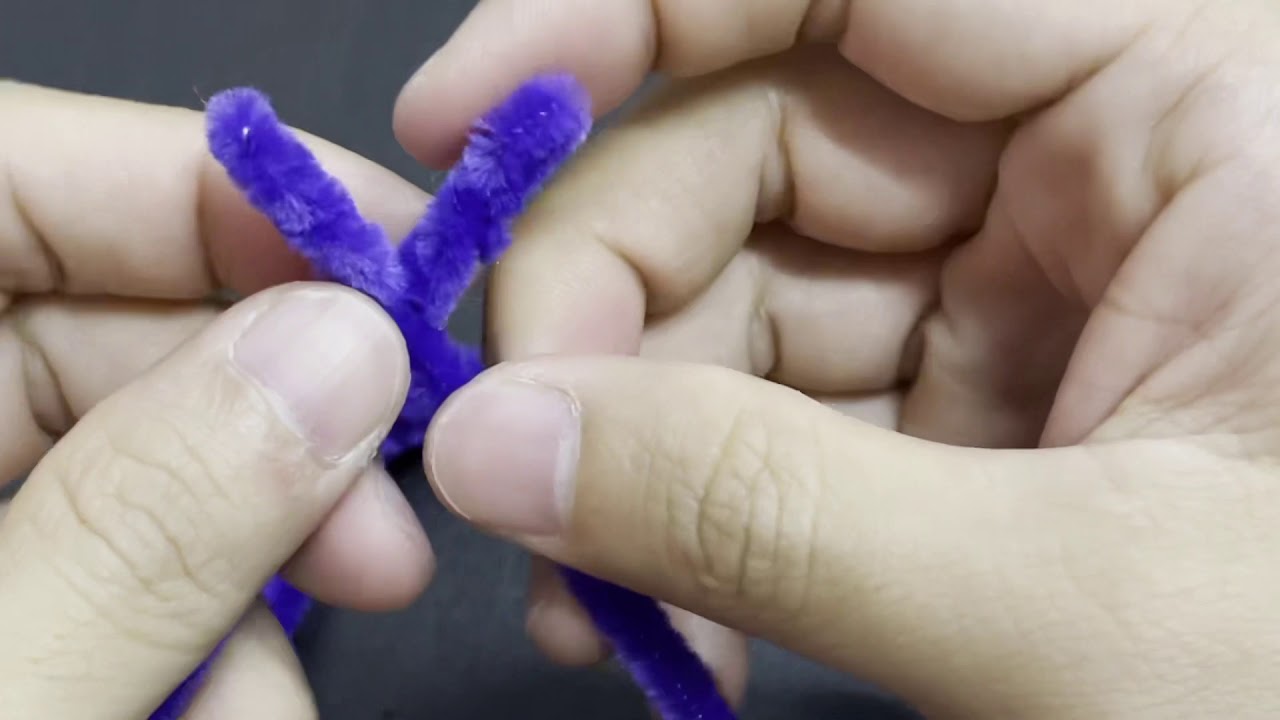 毛根小熊製作pipe cleaner bear making clips - YouTube