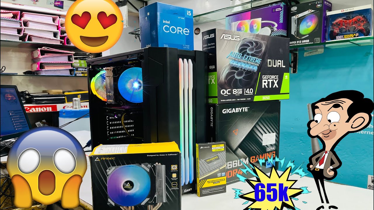 UNDER 65K PC BUILD I5 12400F/RTX3050 @ MY SUN SIGNS SYSTEMS - YouTube