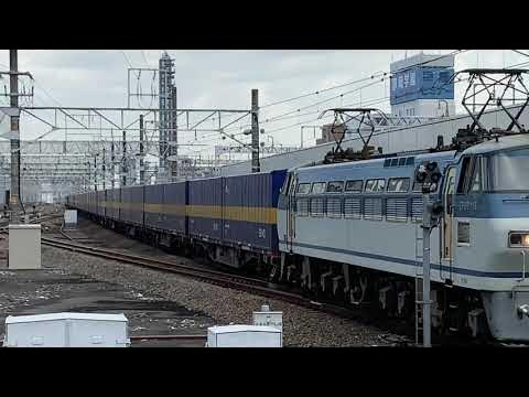 EF66 115牽引 西濃EXP 静岡駅通過 - YouTube