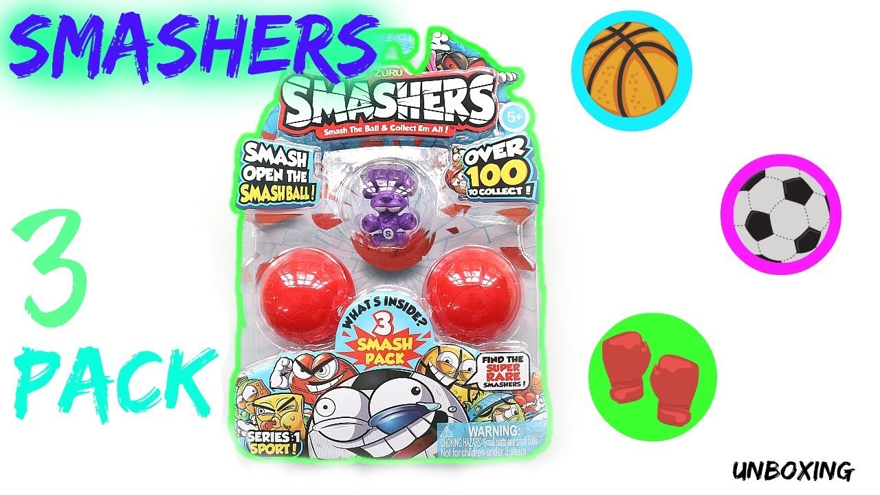 Smashers 3 pack unboxing - YouTube