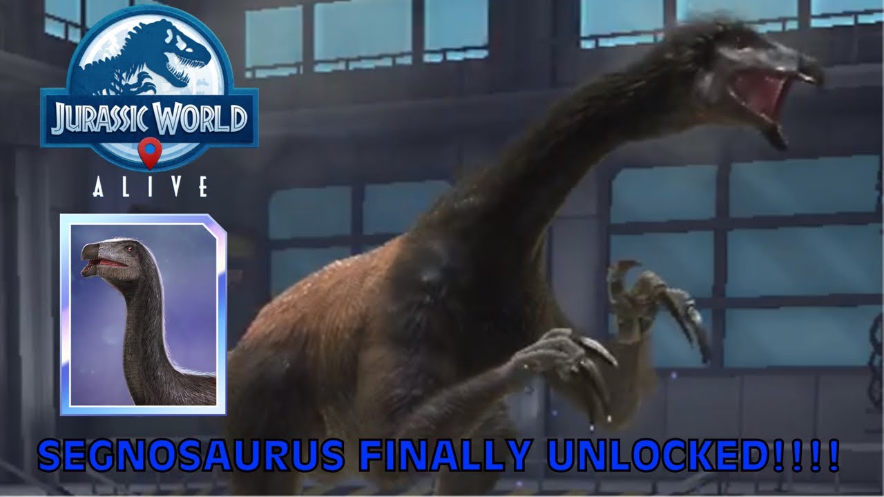 SEGNOSAURUS FINALLY UNLOCKED!!!! - Jurassic World Alive - YouTube