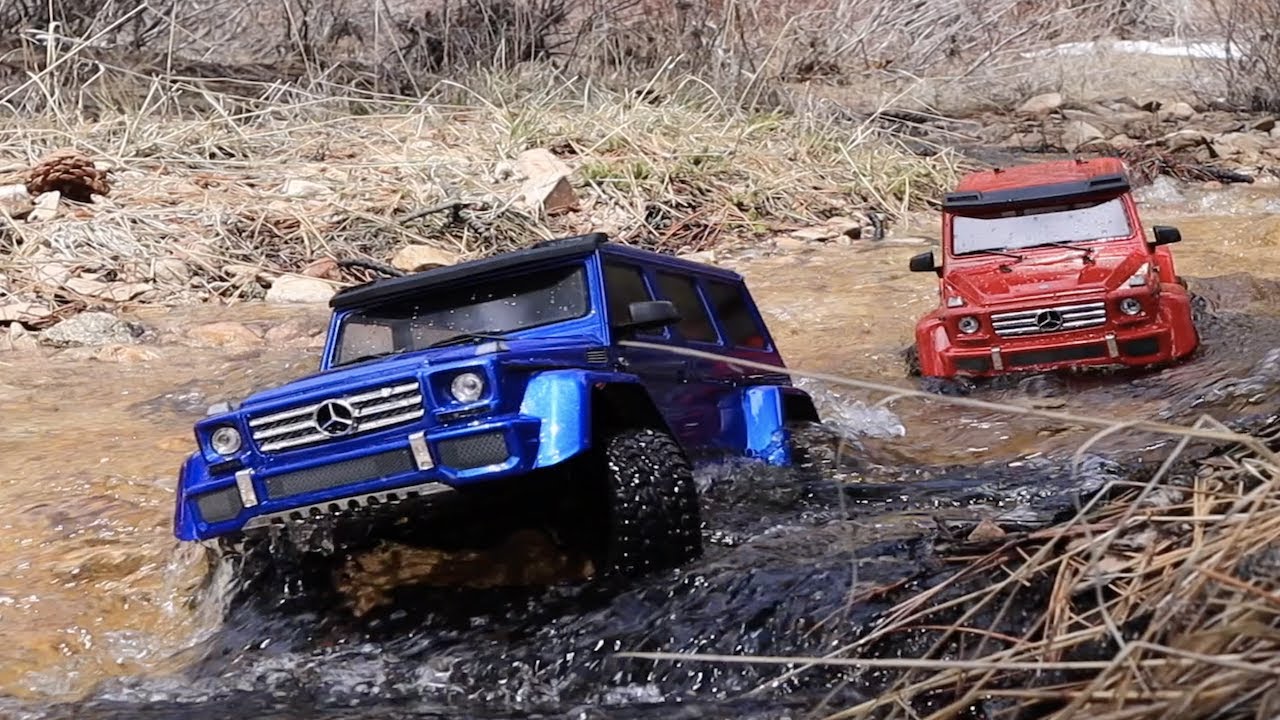 Traxxas TRX-4 Mercedes-Benz G500 4×4² trail to Lake Arrowhead - YouTube