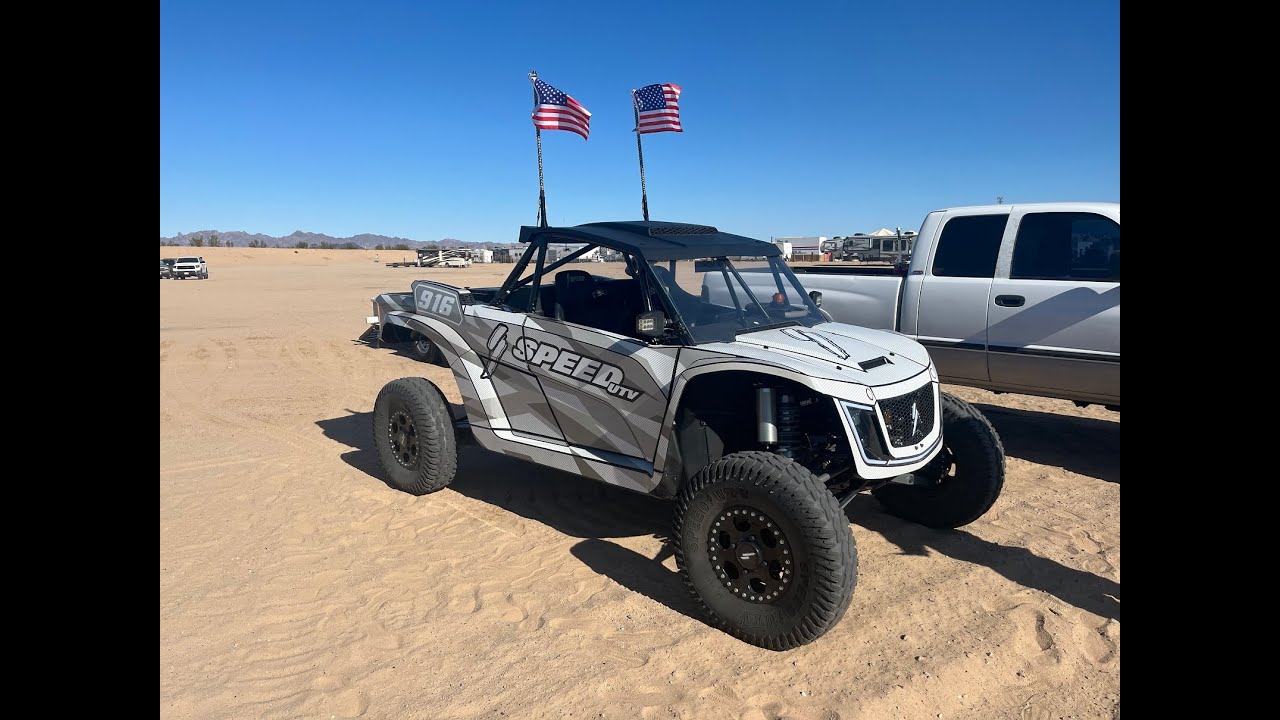 Speed UTV at Glamis on Stock Tires - YouTube