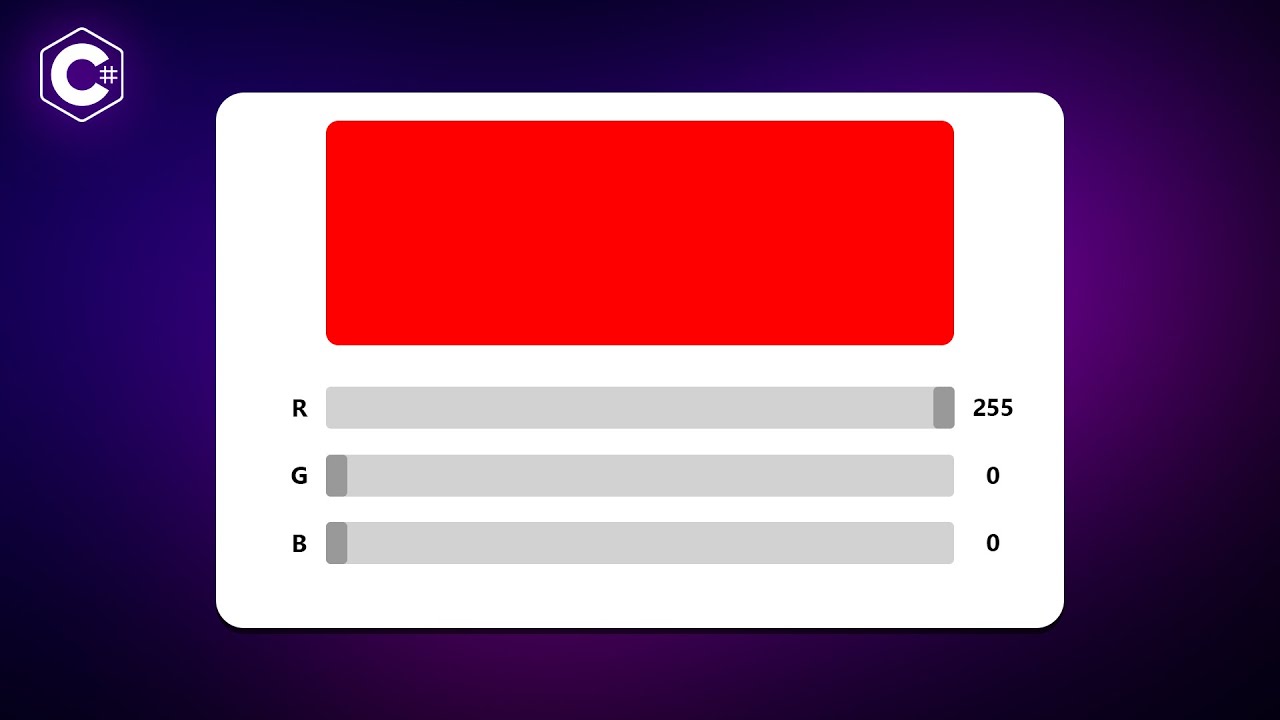 Building a Custom Color Picker in C# - YouTube