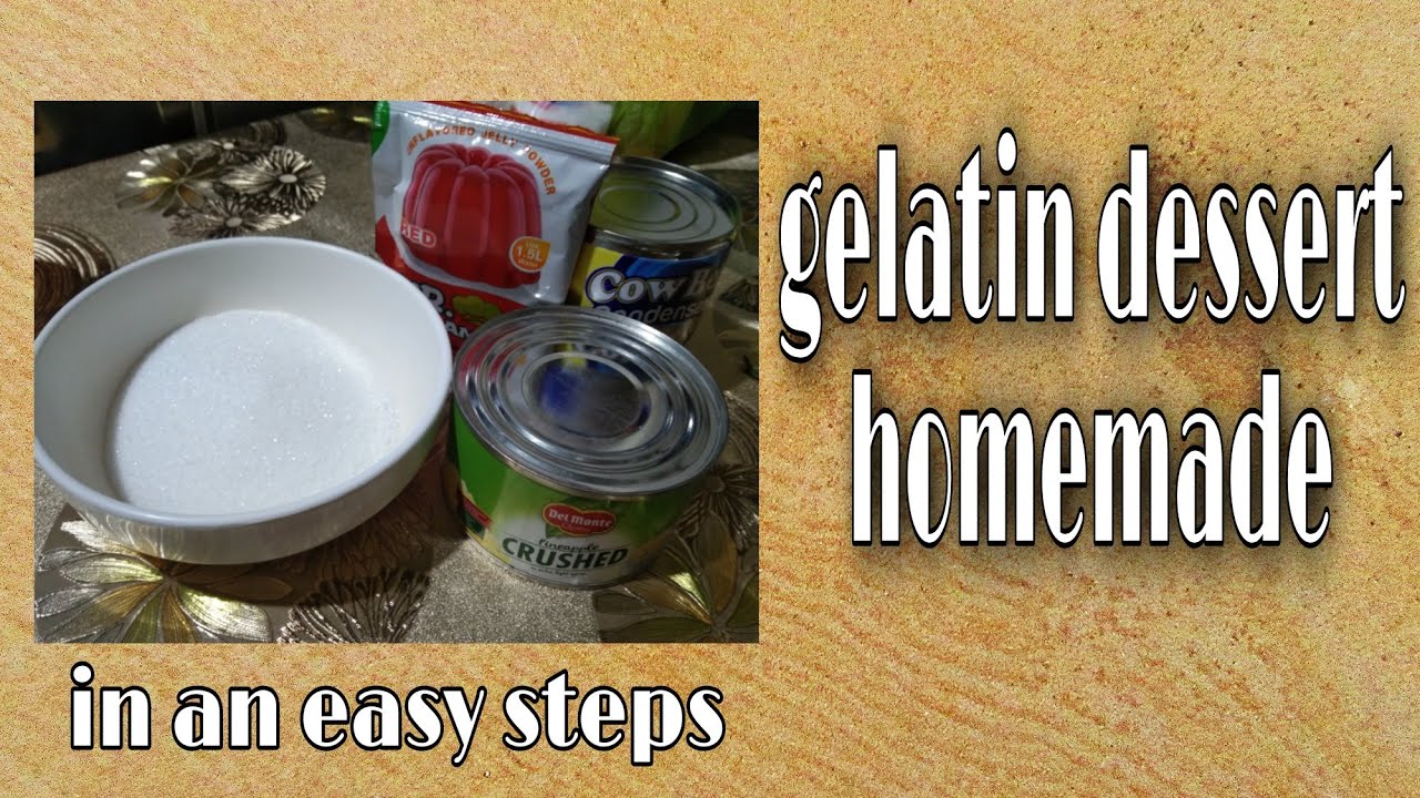 Homemade gelatin dessert EmsTabz channel - YouTube