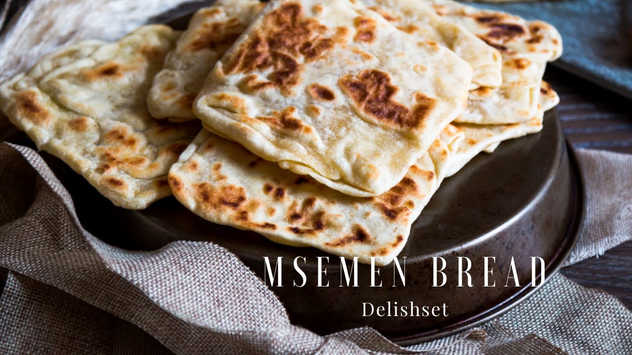 Msemen Bread Recipe 🥯 Moroccan Cuisine 🥞Moroccan Pancakes.Rghaif. - YouTube