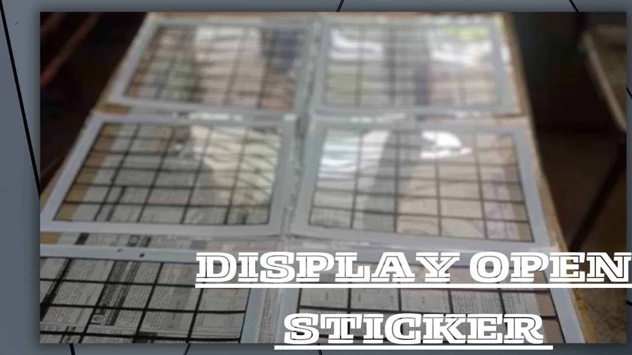 Display open sticker..|| Screen printing.... - YouTube