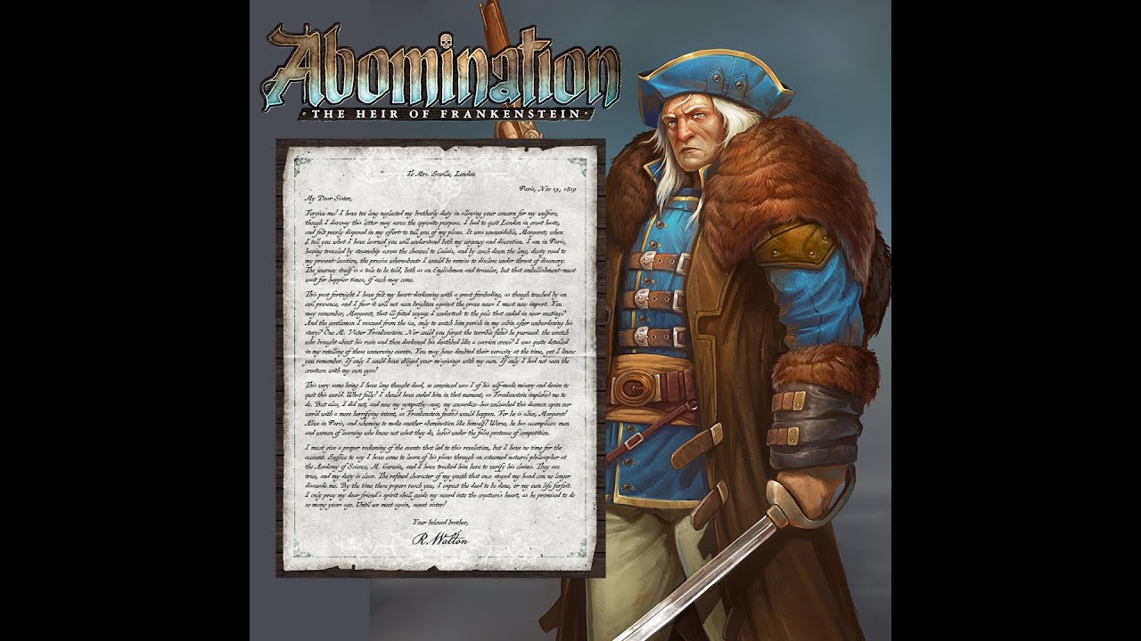 Abomination: The Heir of Frankenstein - Captain Walton Letter - YouTube