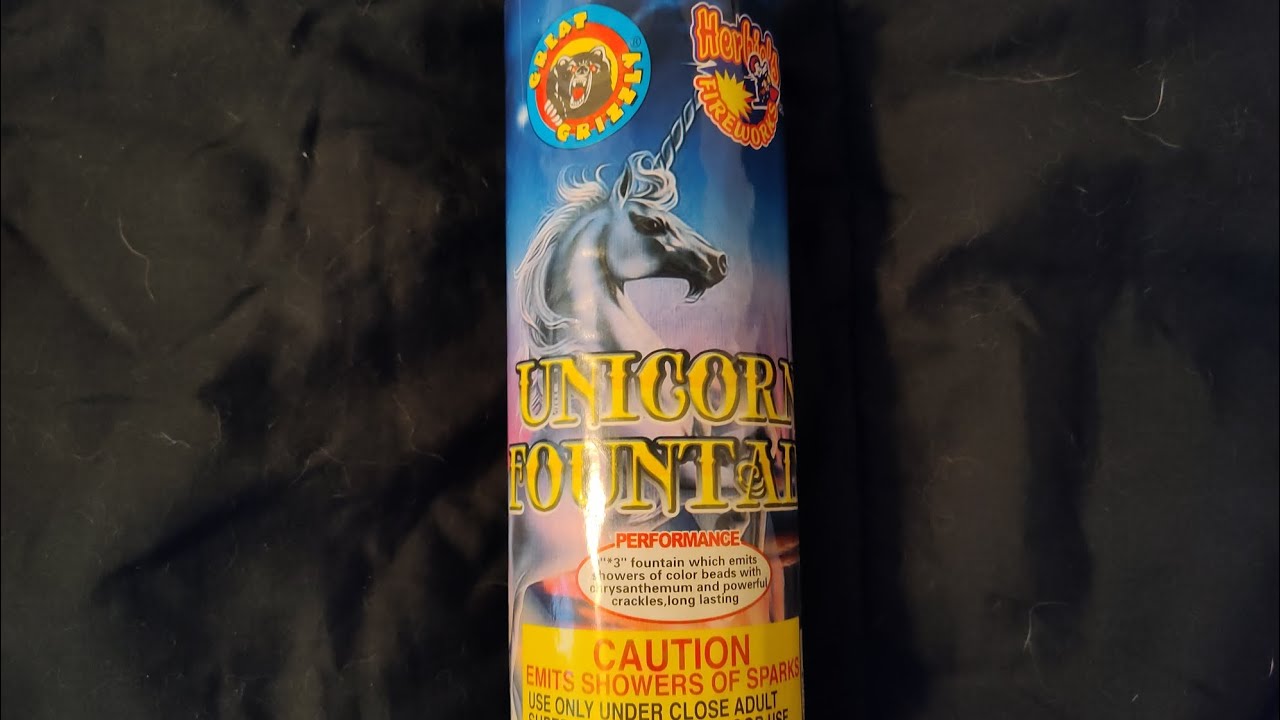 Great Grizzly Fireworks - Unicorn Fountain 🦄 - YouTube