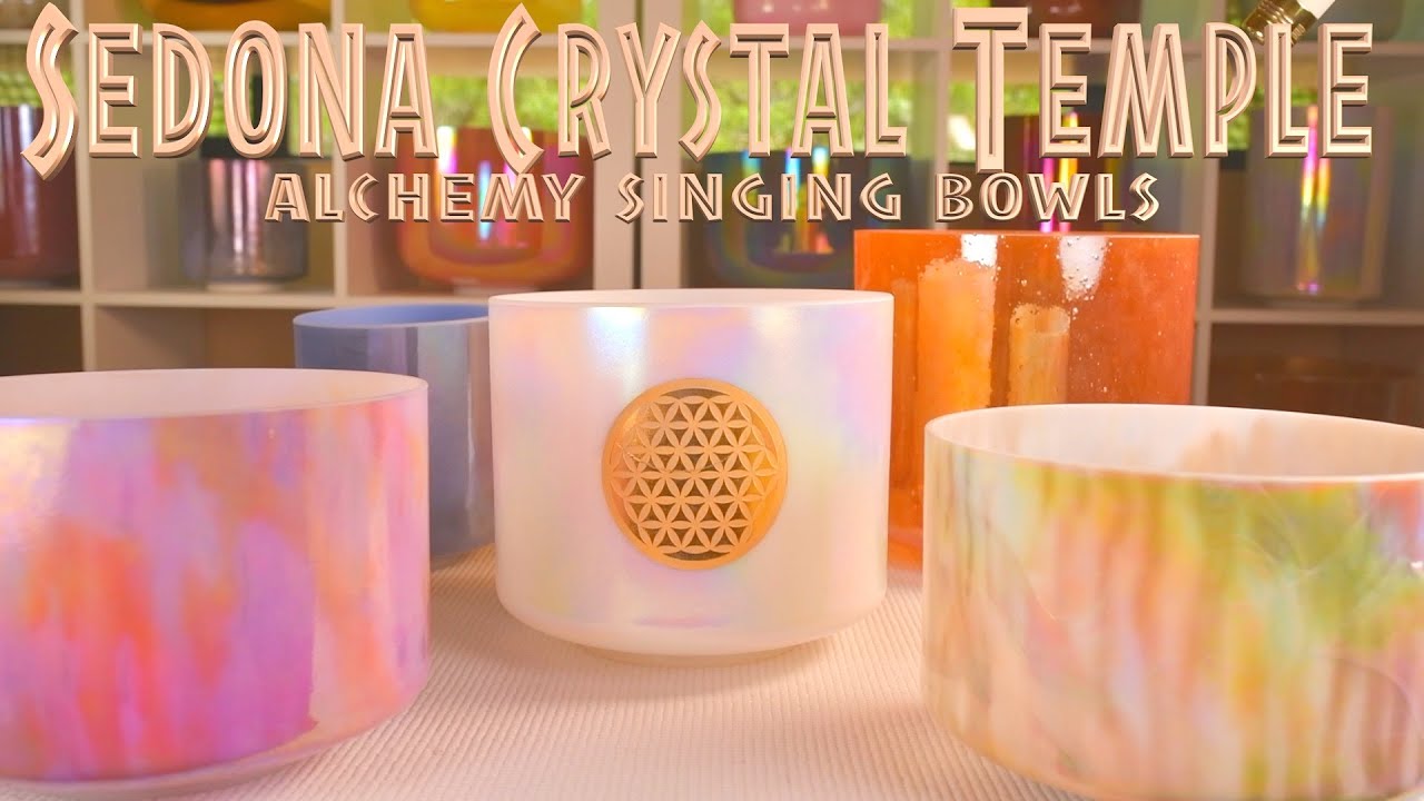 Crystal Alchemy Singing Bowl Set | Sedona Crystal Temple - YouTube