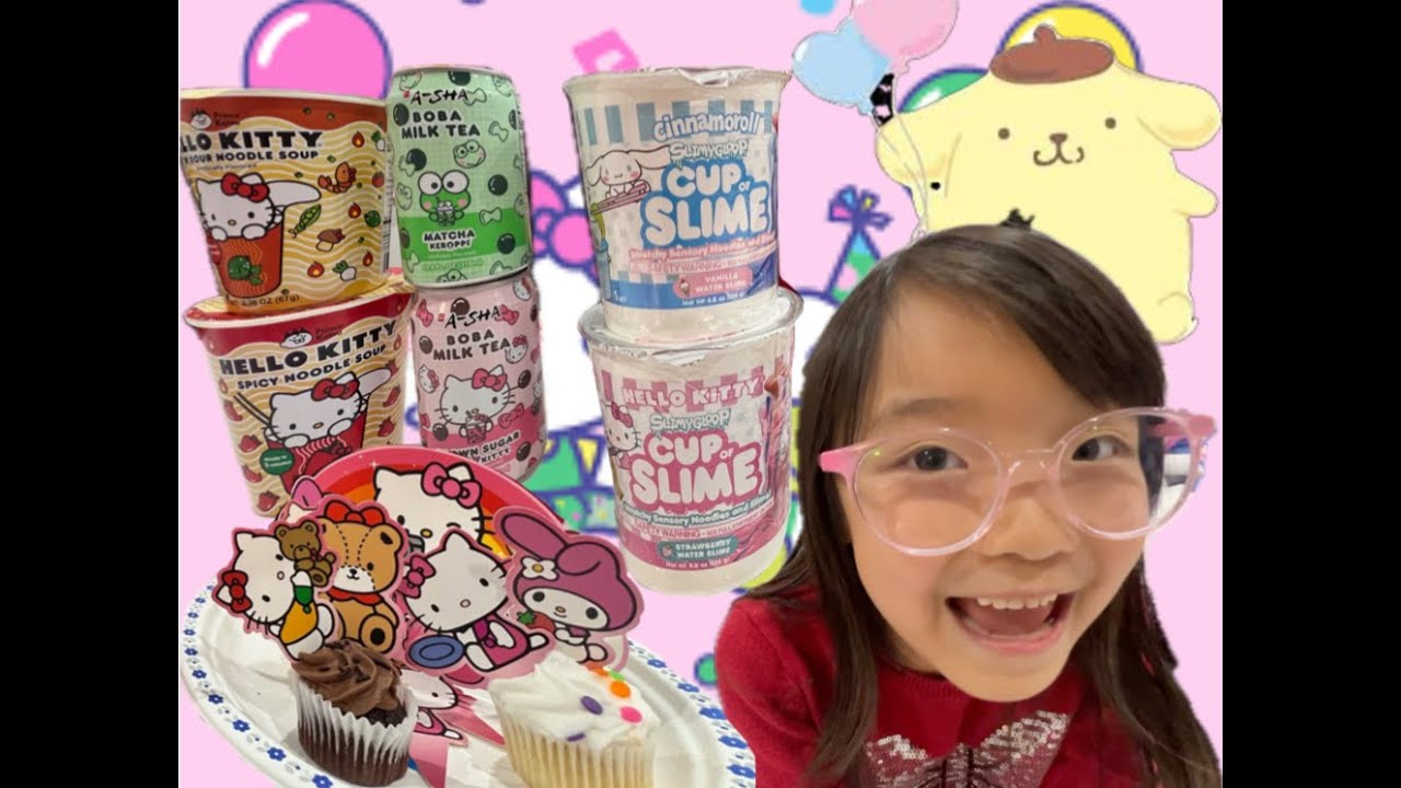Pretend Play Sanrio Hello Kitty Cafe, Happy Birthday Pompompurin ...