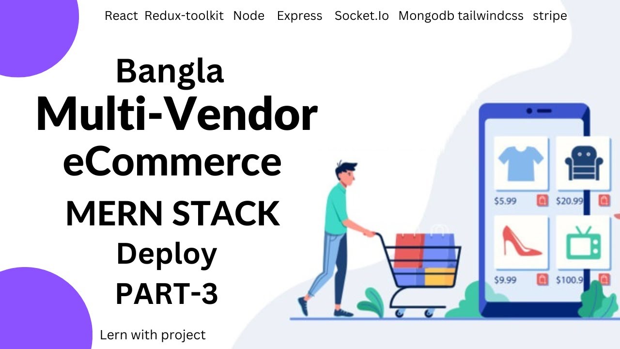 Multi vendor e-commerce MERN Stack [bangla] deploy vercel render part ...
