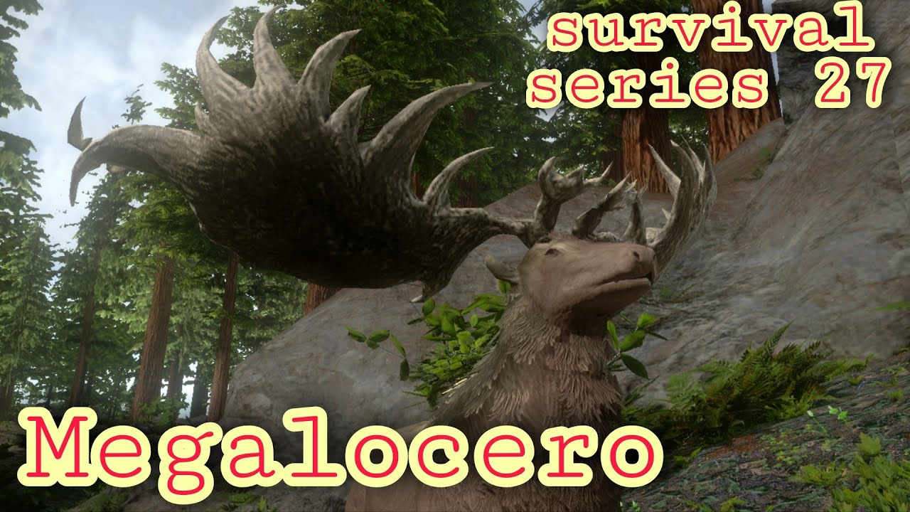 Survival series 27 taming Megaloceros ark mobile - YouTube