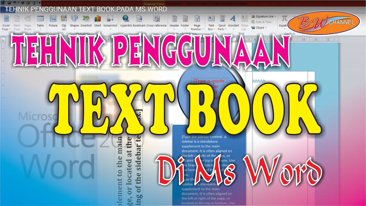 TEHNIK PENGGUNAAN TEXT BOOK PADA MS WORD - YouTube
