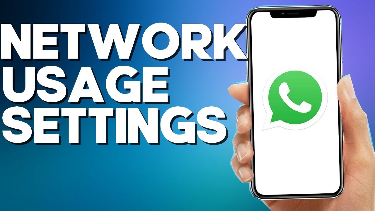How to View Network Usage on Whatsapp - YouTube