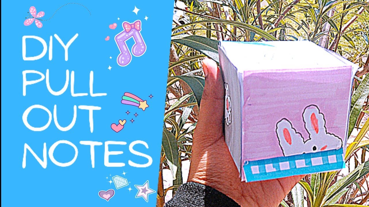 diy pull out notes box | diy notes | back to school crafts | paper ...