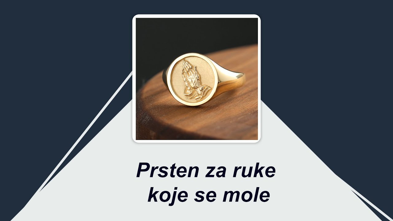 Prsten za ruke koje se mole,Prsten za molitvu,10K/14K/18K zlato - YouTube