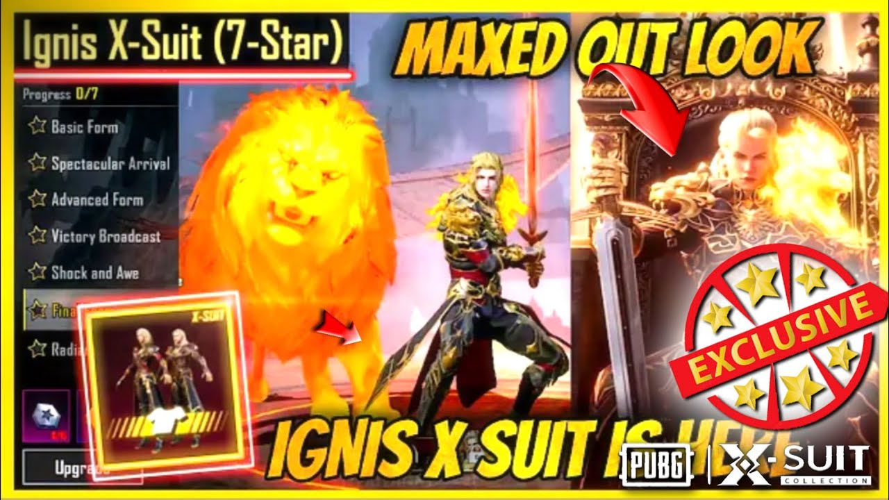 Bgmi New Xsuit release date, Ignis XSuit Lvl.7 leaks, Ignis Luckyspin ...
