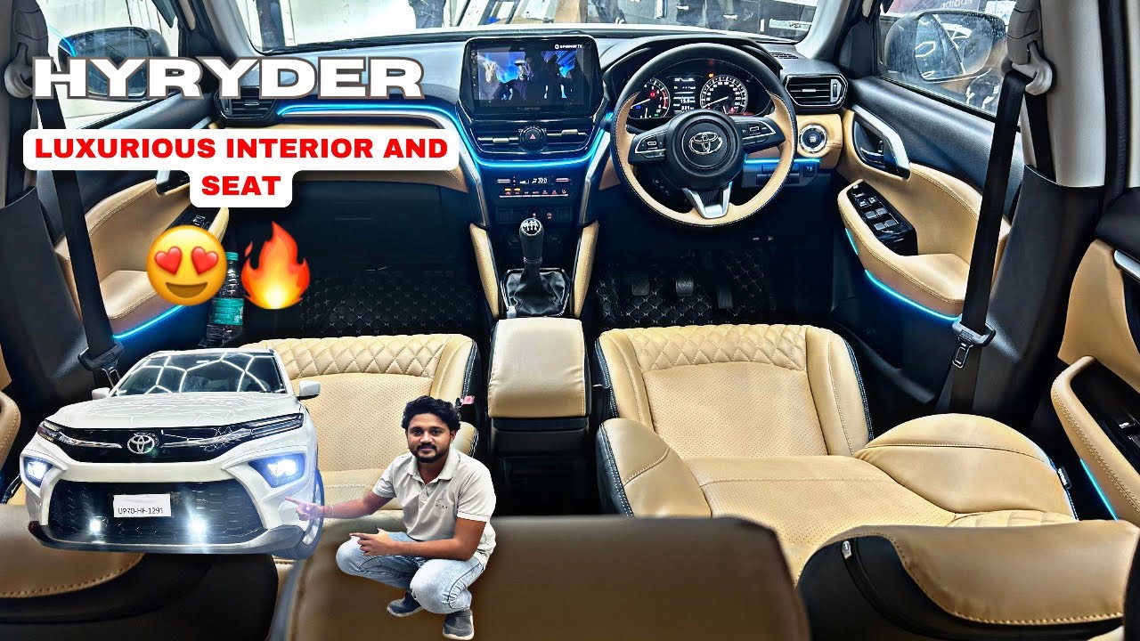 hyryder luxurious interior and seat covers 😍🔥!!! top model 🔥 - YouTube