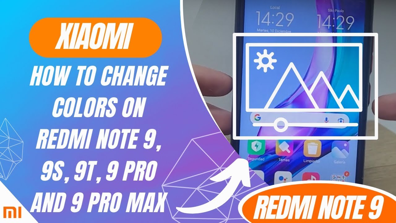 How to change colors on Redmi Note 9, 9S, 9T, 9 Pro and 9 Pro Max - YouTube